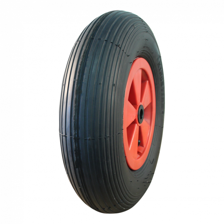 Rad Kunststoff, 400mm 4.80/4.00-8, Luftreifen 4PR, Rollenlager, S-2301, 20mm Achsloch - Rollers.de